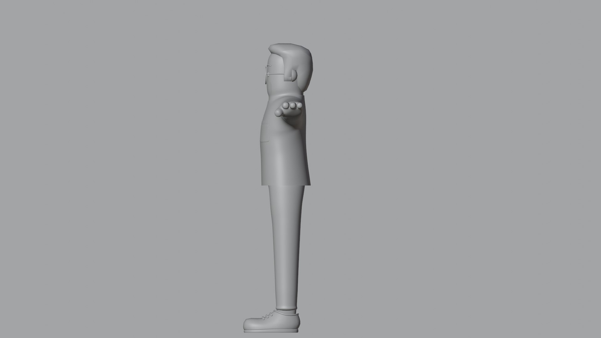 3D Minimal Simple Man Cartoon Character model - TurboSquid 1771034