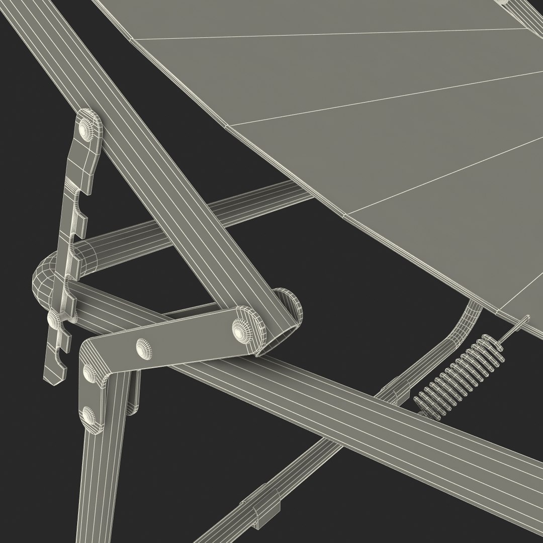 Folding Cot 3d Obj