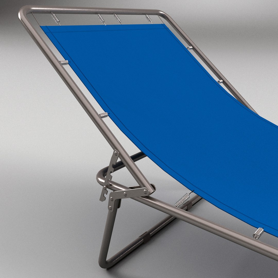 Folding Cot 3d Obj