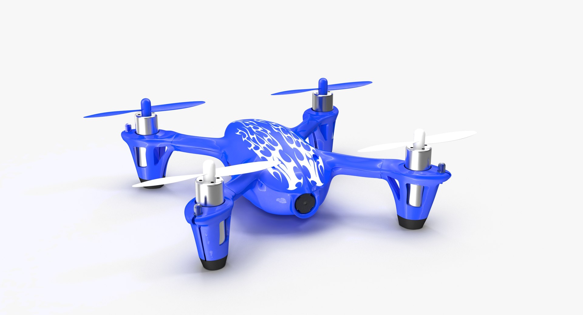 Hubsan X4 H107c Blue 3D Model - TurboSquid 1187379
