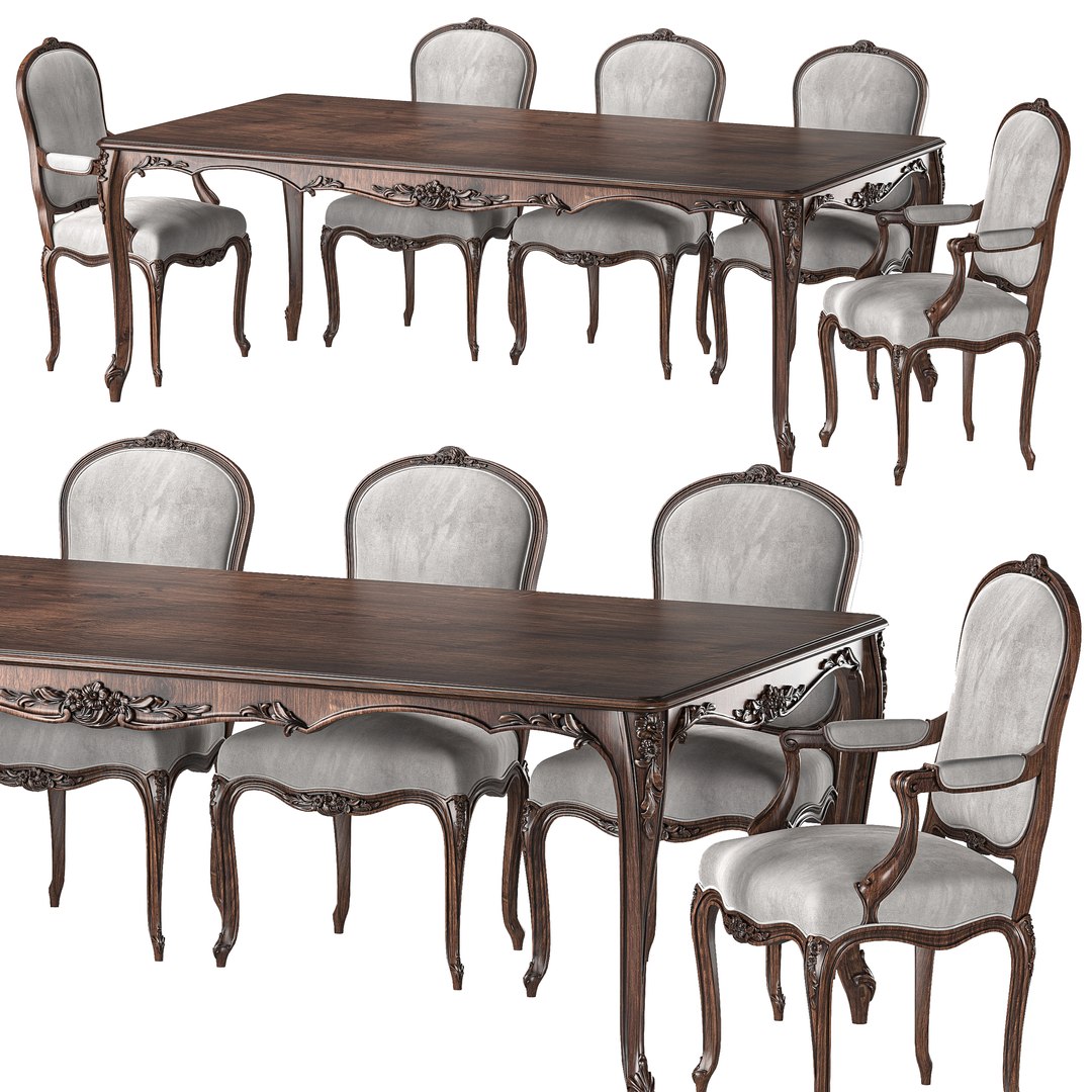 3D Chairish Table And Chair Art 8732 Model - TurboSquid 2254745