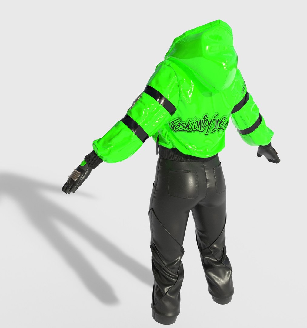 3D 3D Cyberpunk Clothing Set - TurboSquid 2260215