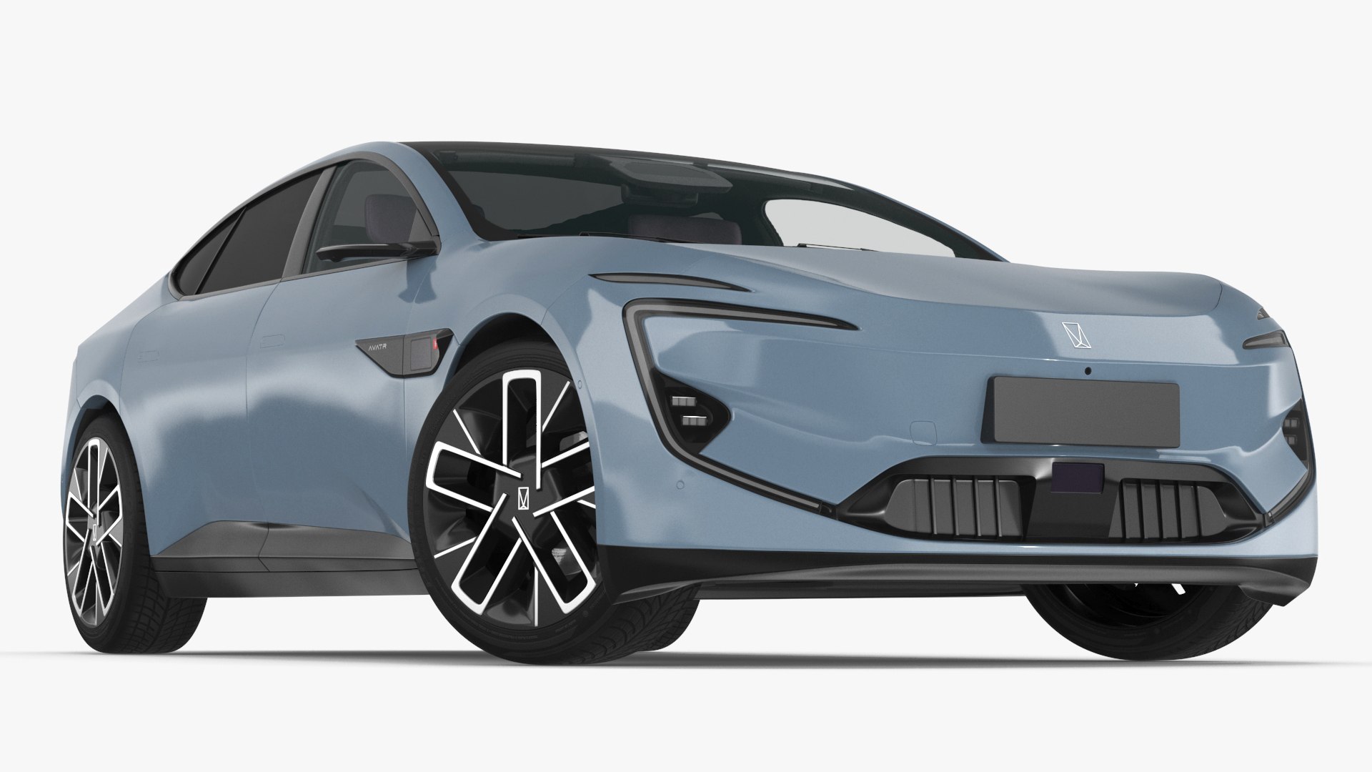 Avatr 12 EV Blue Color Rigged 3D - TurboSquid 2209686