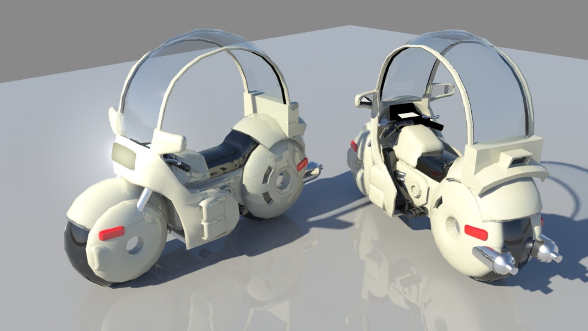 3d Motorcycle Dragonball Model