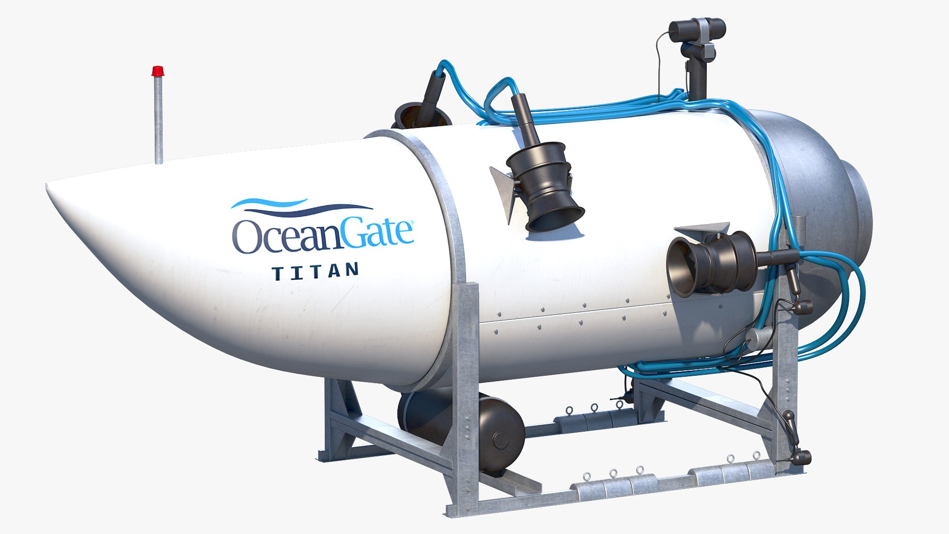 3D Submarine OceanGate Titan - TurboSquid 1817138