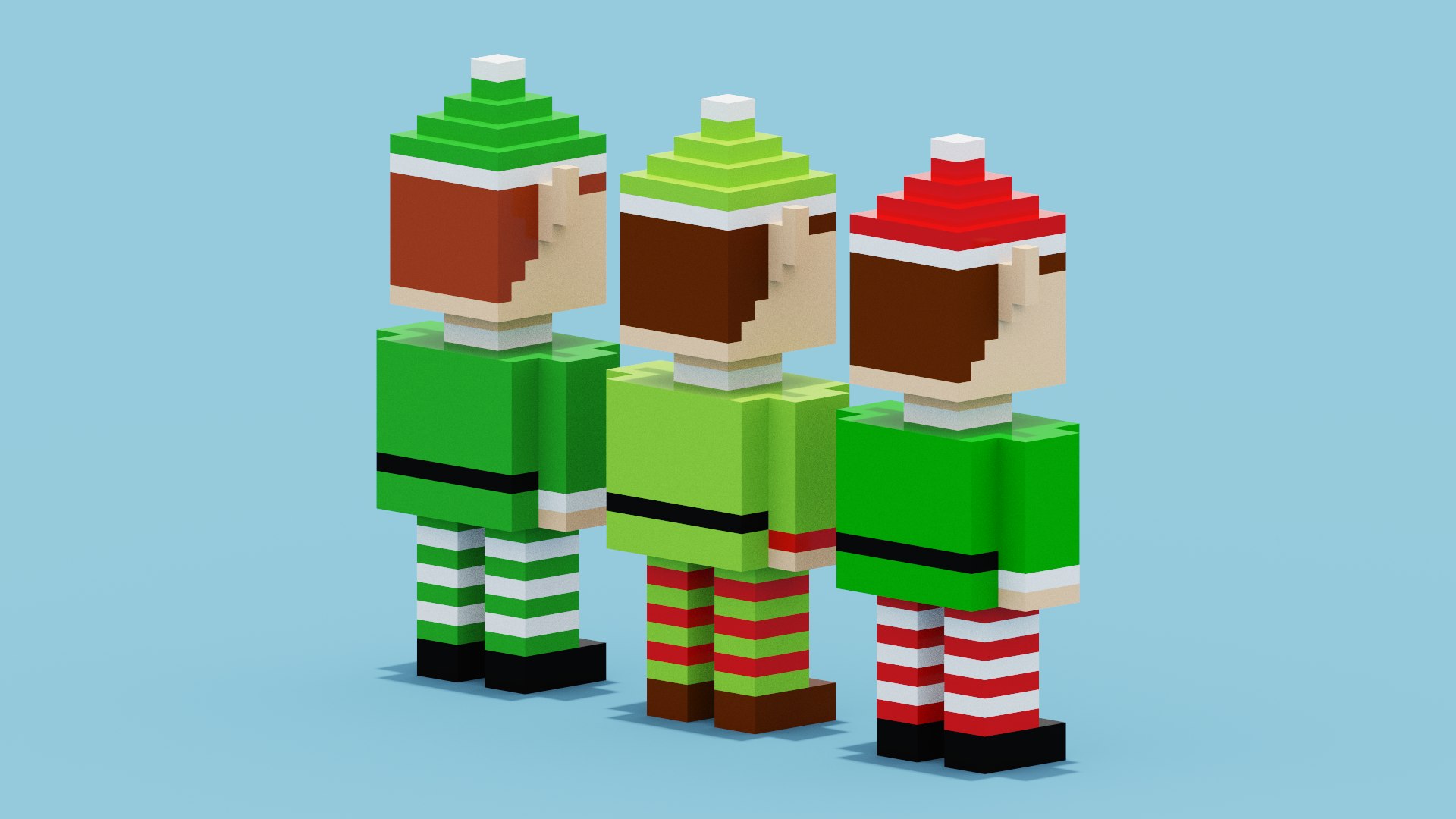 3D Voxel Elf Collection Model - TurboSquid 2001154