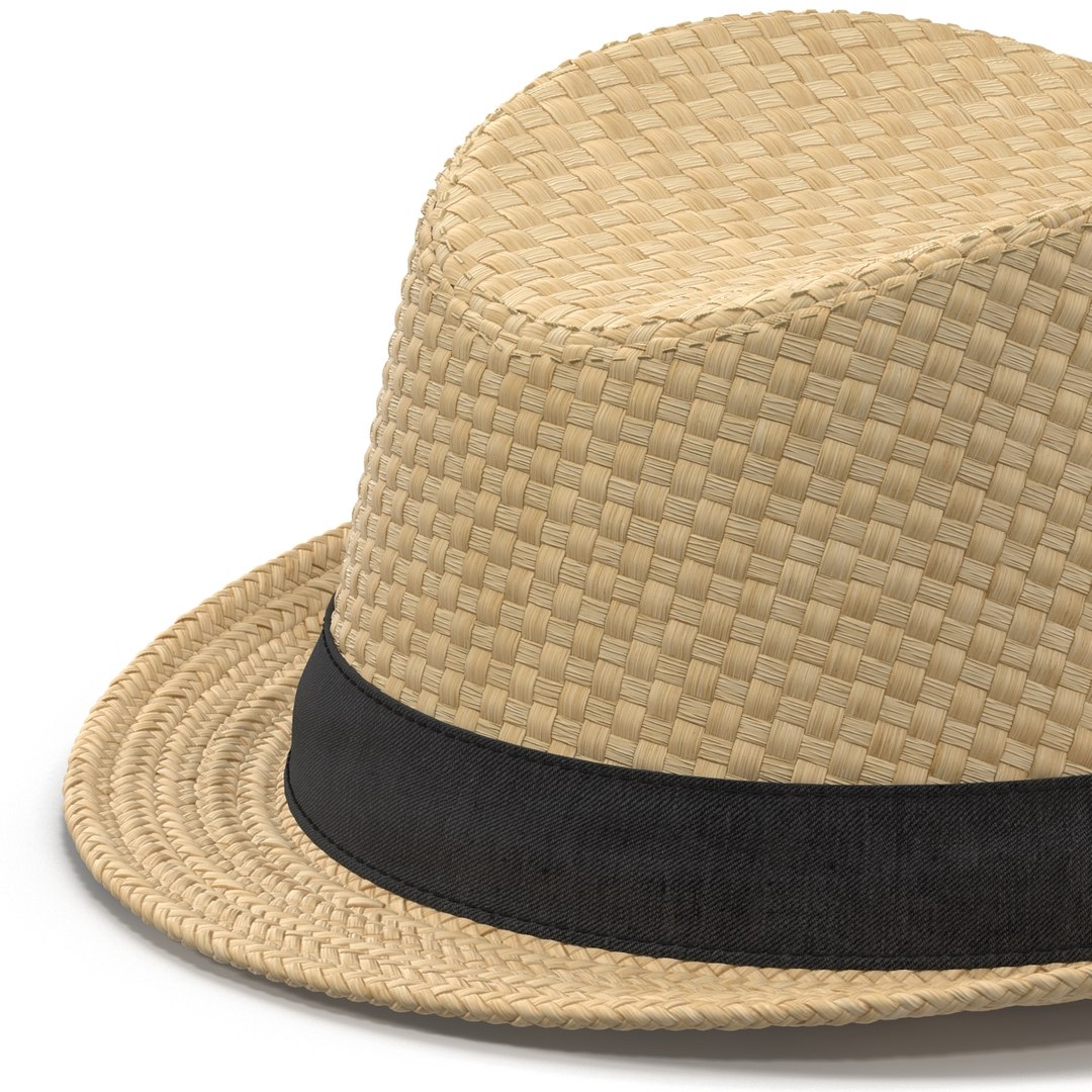 Mens Straw Hat 3d 3ds