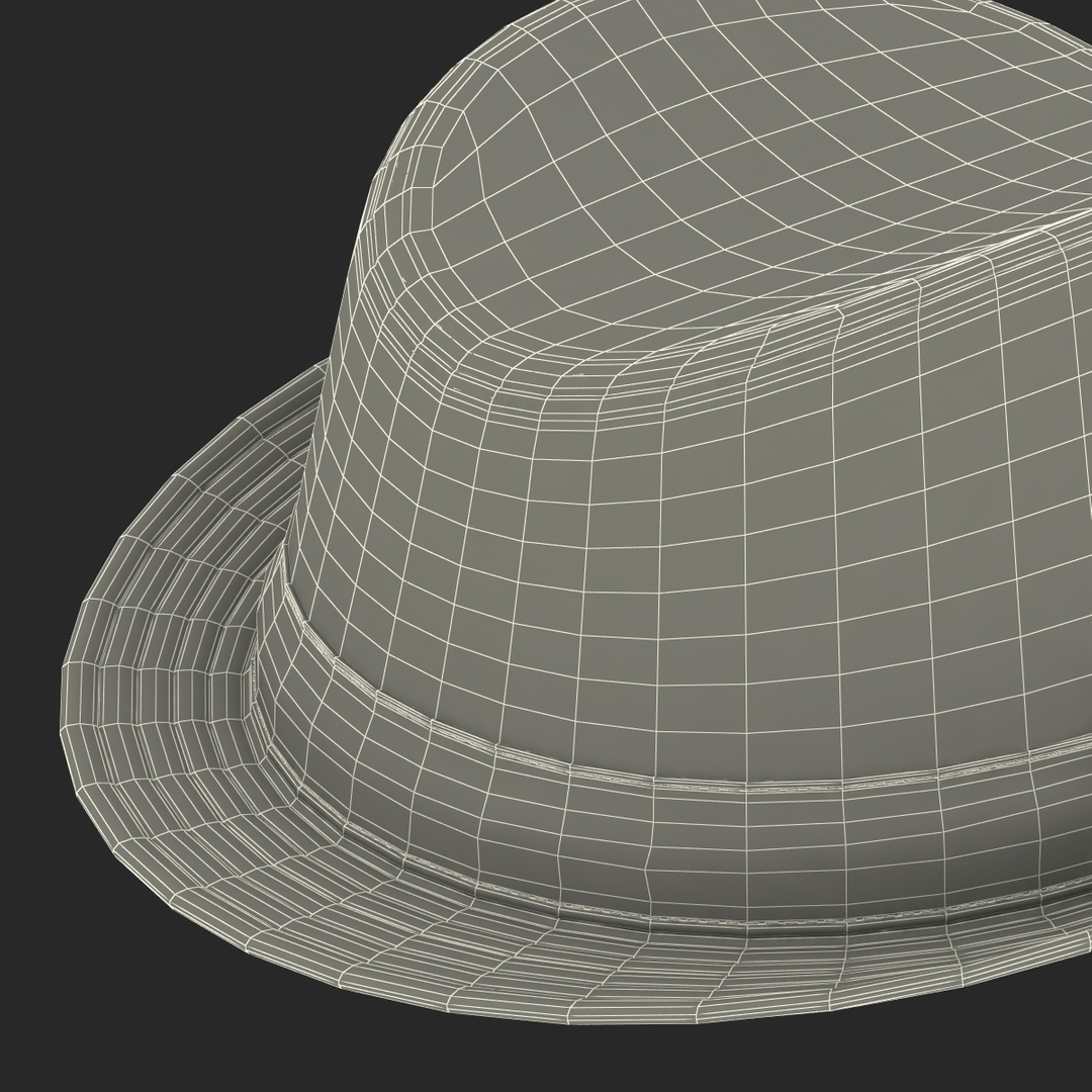 mens straw hat 3d 3ds
