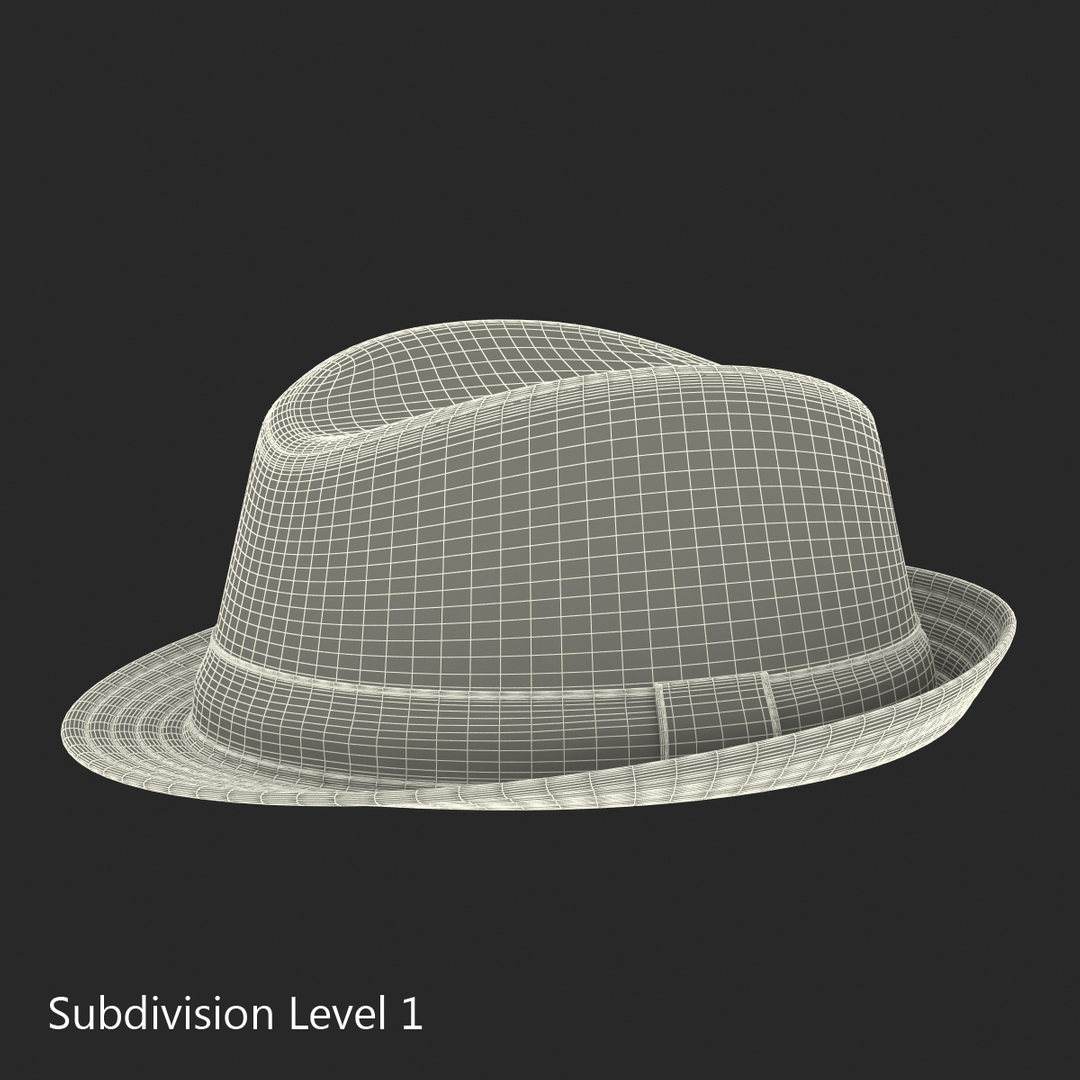 mens straw hat 3d 3ds