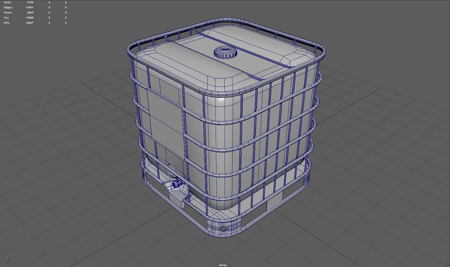 3D Model Square Water Tank - TurboSquid 1616221