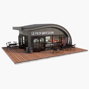 park cafe 3d max