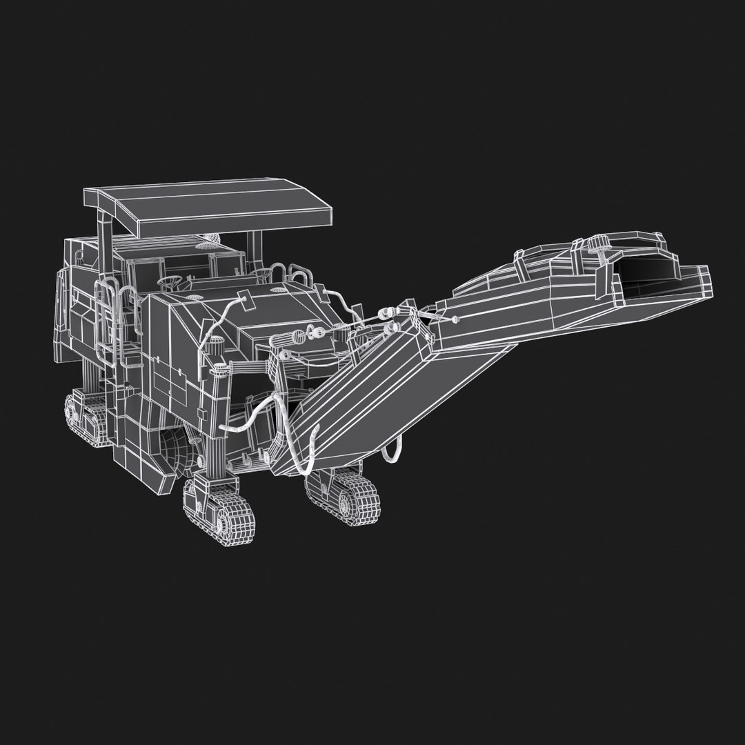 3d Model Pavement Milling Machine