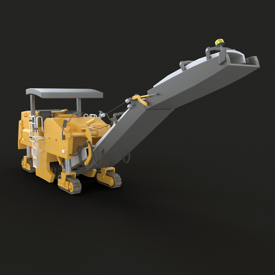 3d Model Pavement Milling Machine
