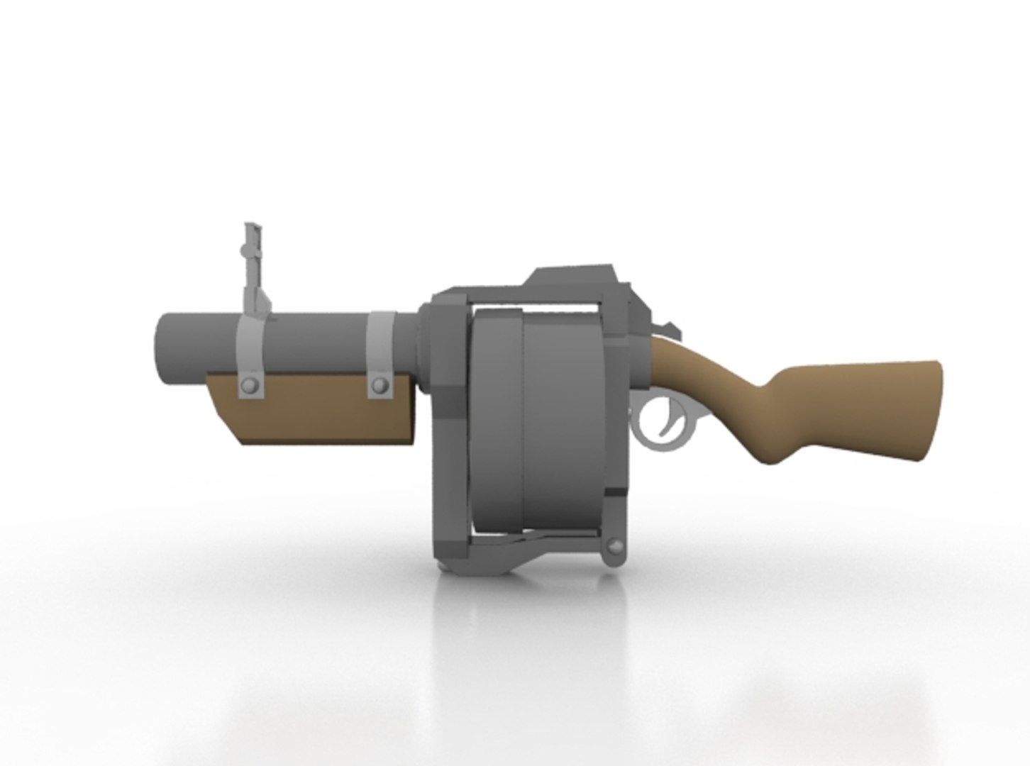 Grenade Launcher 3D Model - TurboSquid 1509815