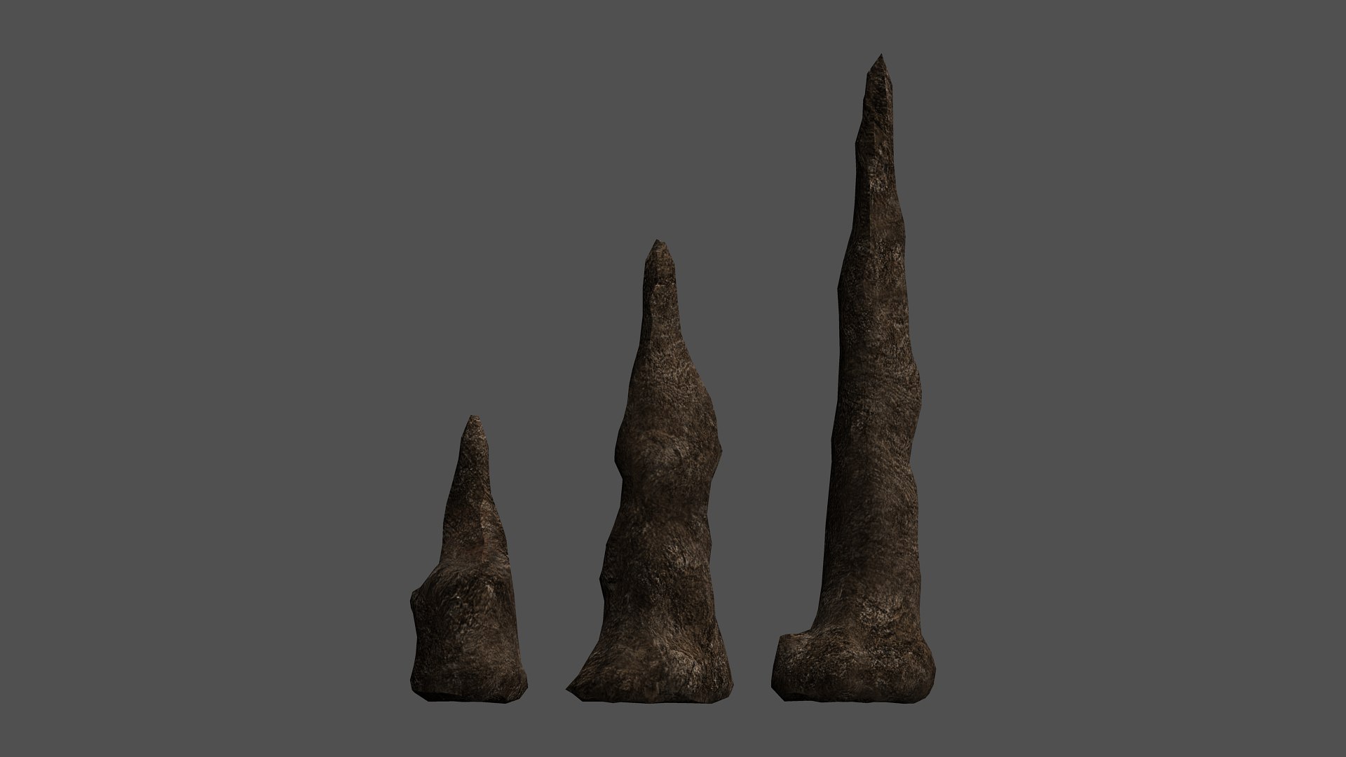 Free Set Stalagmites Base - 3D Model - TurboSquid 1596026