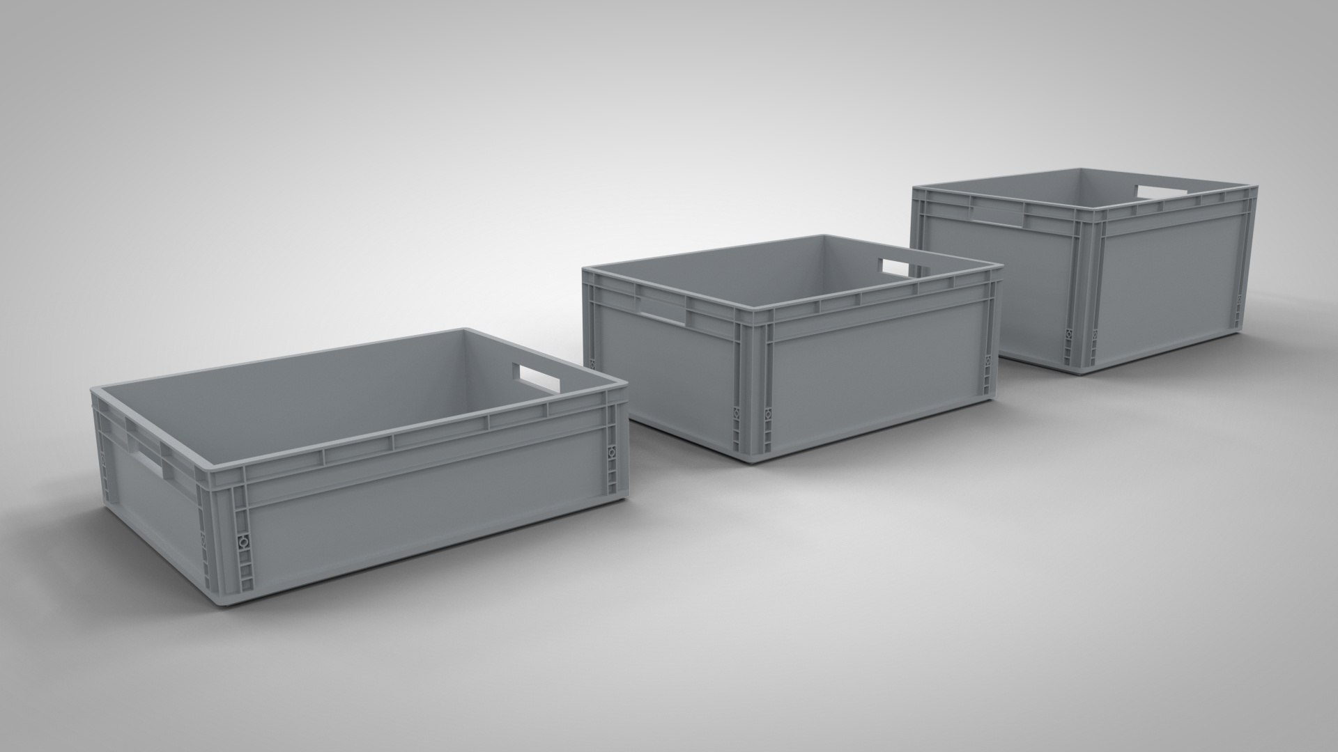 3D Euro Storage Containers Model - TurboSquid 1511614