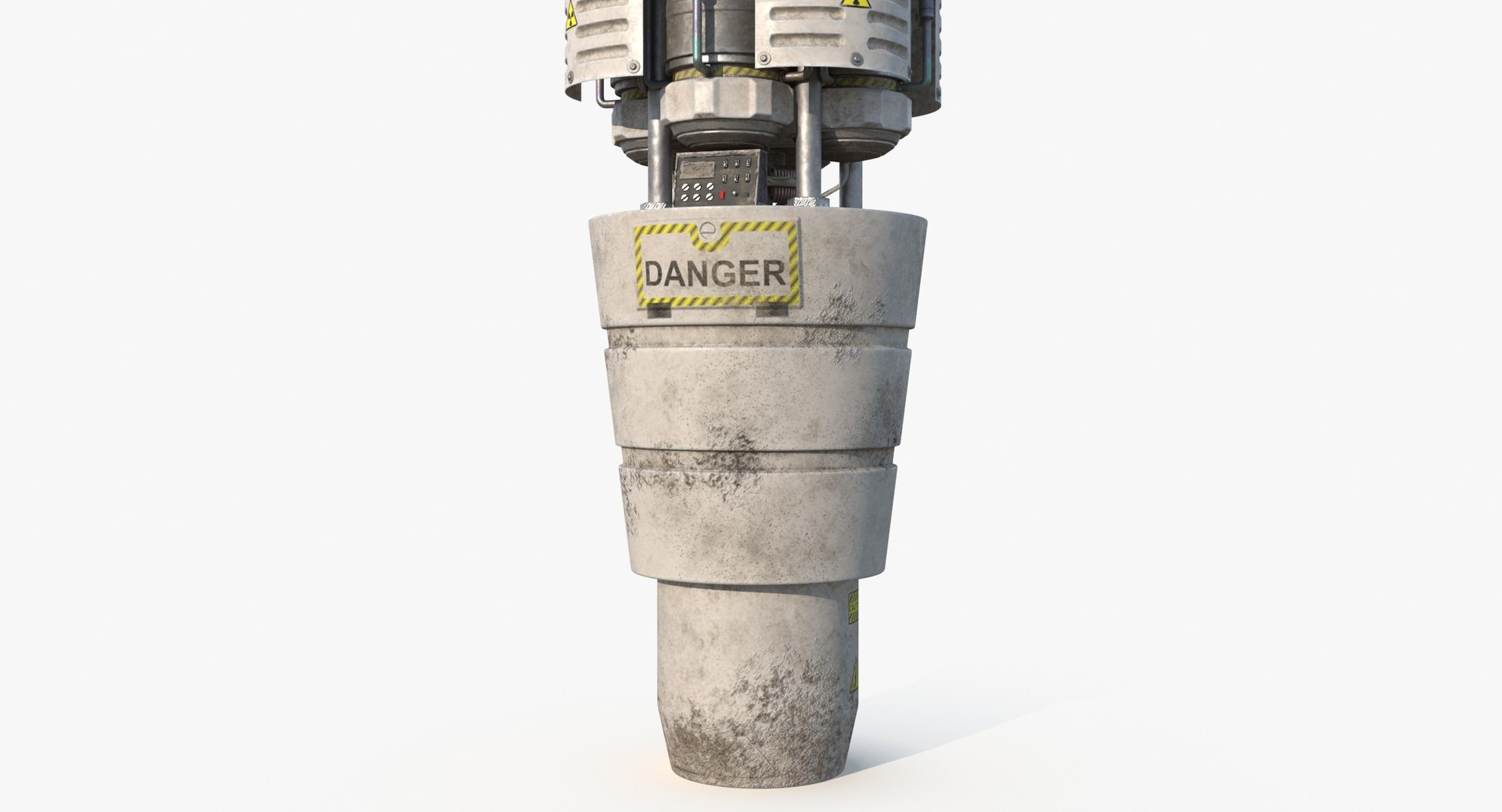 Space Colonization Nuclear Power Generators Clean and Dirty 3D model ...