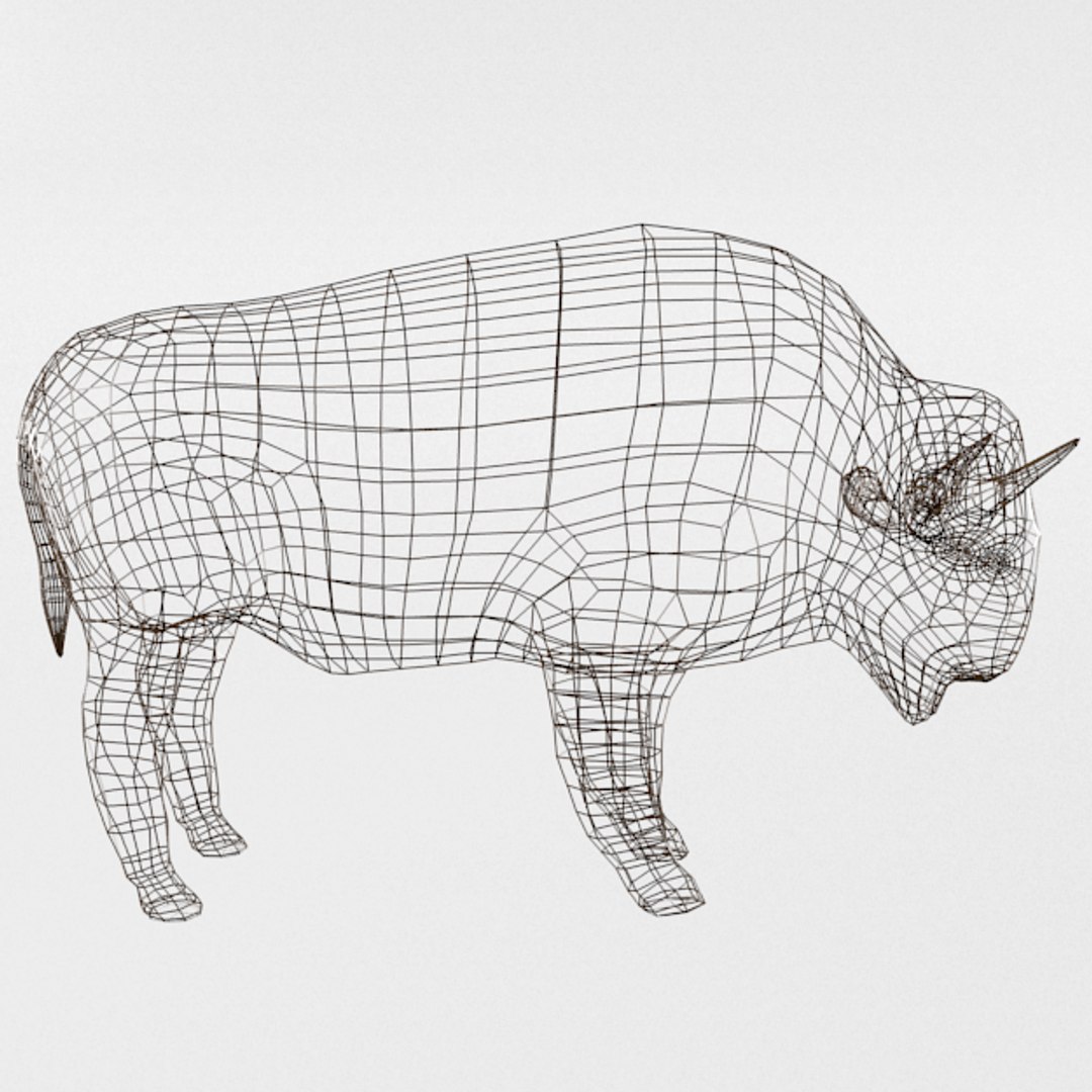 Bison Buffalo Model - TurboSquid 1346679