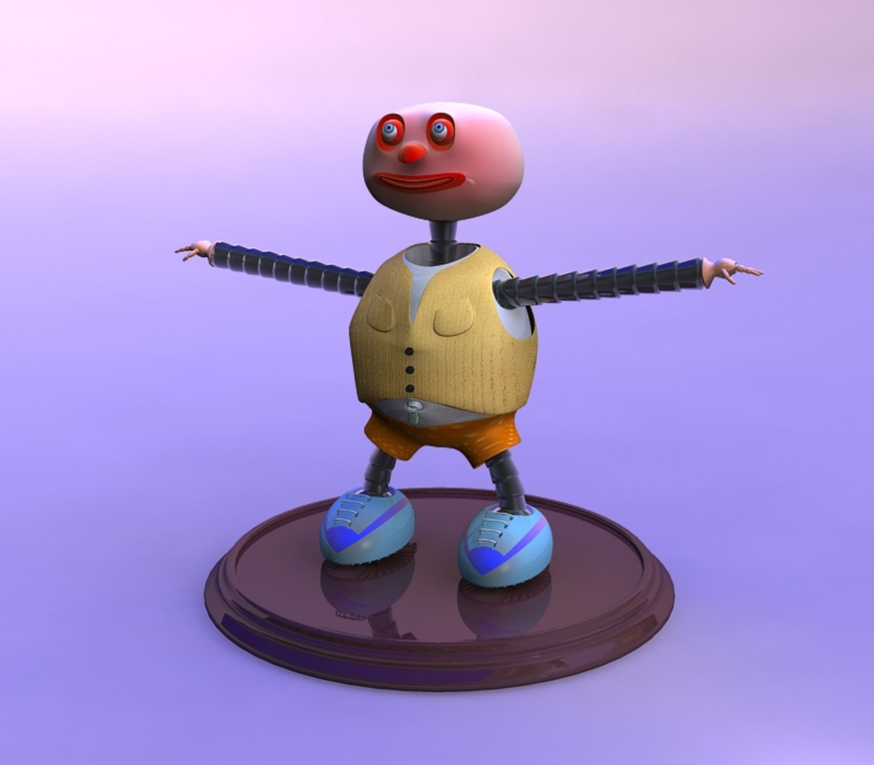 3d Model Mistik Funny Robot