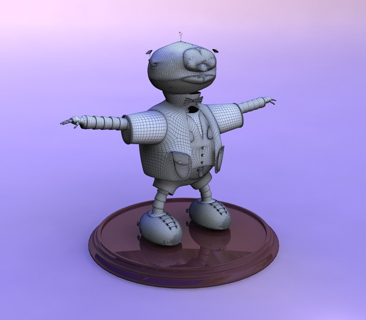 3d Model Mistik Funny Robot