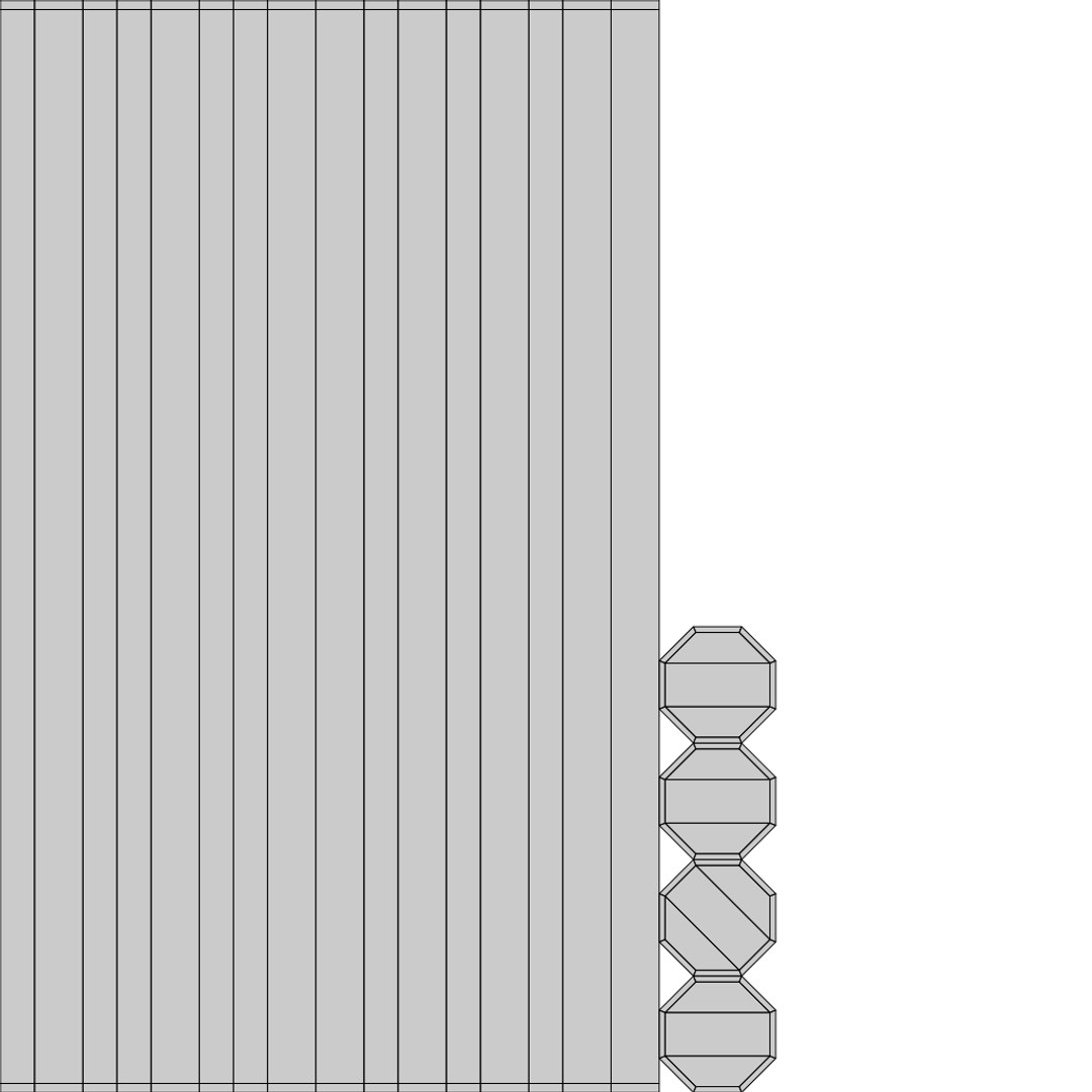 Force Field Door With Fence Sections 3D Model - TurboSquid 1776018