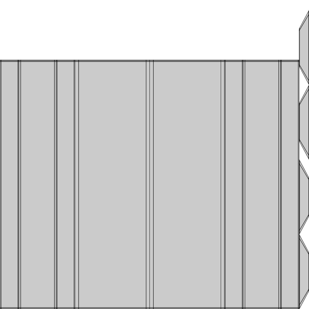 Force Field Door With Fence Sections 3D Model - TurboSquid 1776018