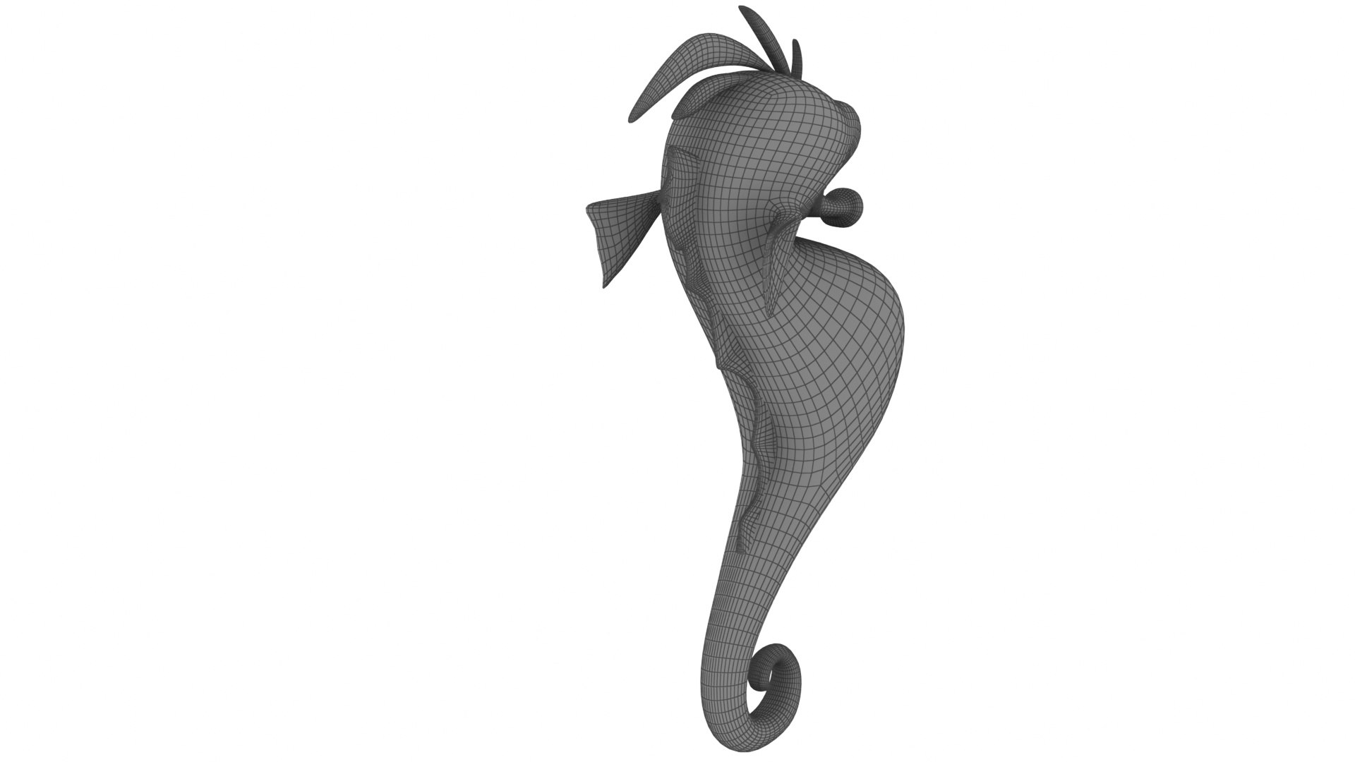 Cartoon Sea Horse 3D - TurboSquid 2078439