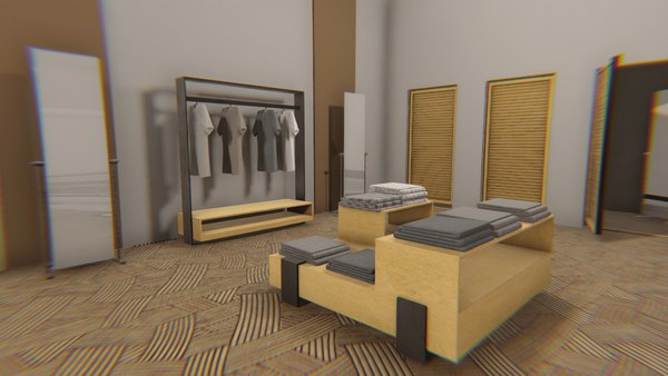 Vr showroom - clothing 3D model - TurboSquid 1433597