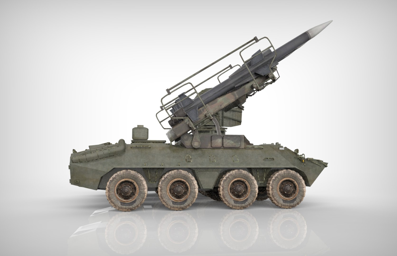 Sa-6 Gainful Missile Radars 3d Model