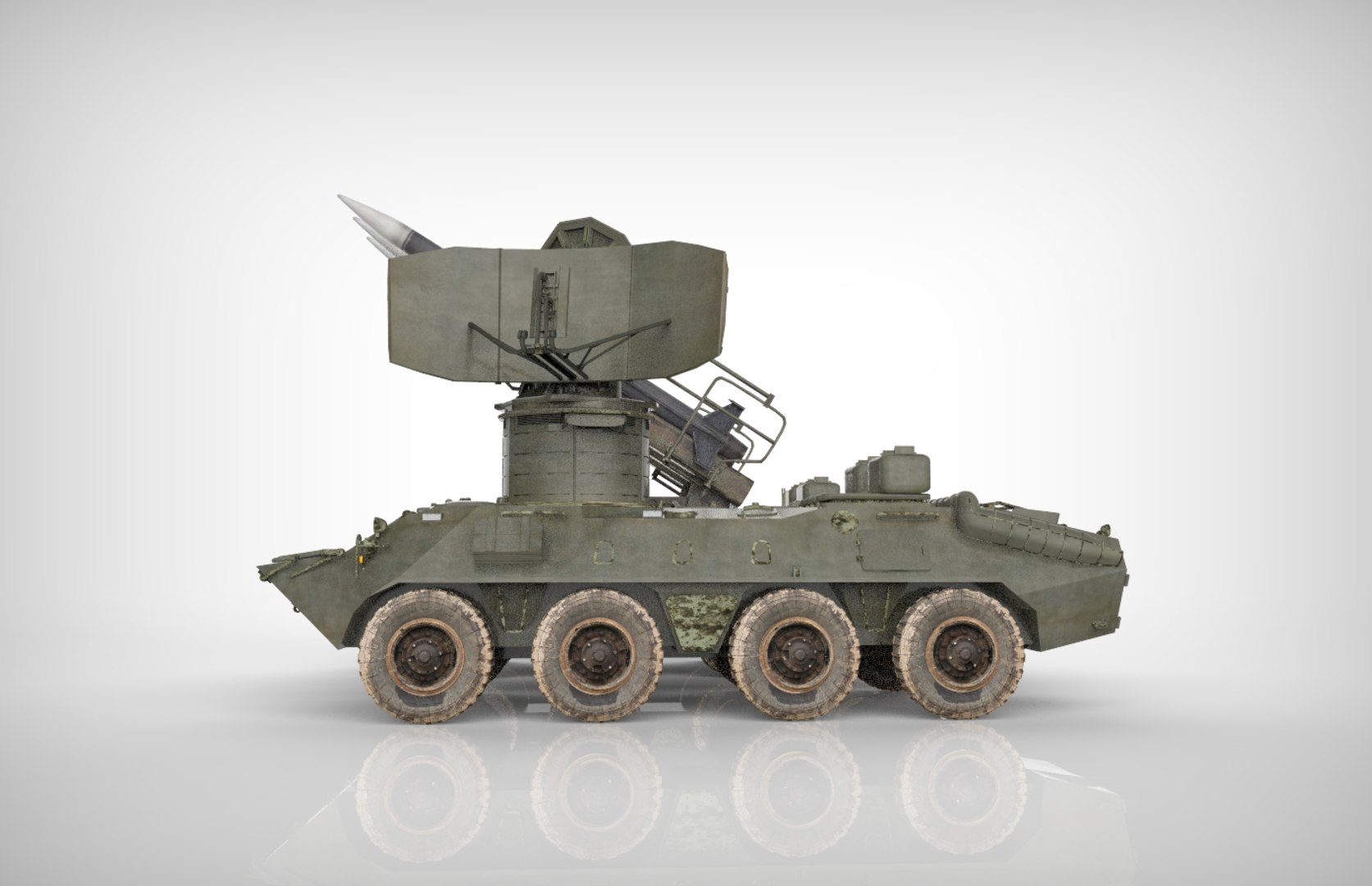 Sa-6 Gainful Missile Radars 3d Model