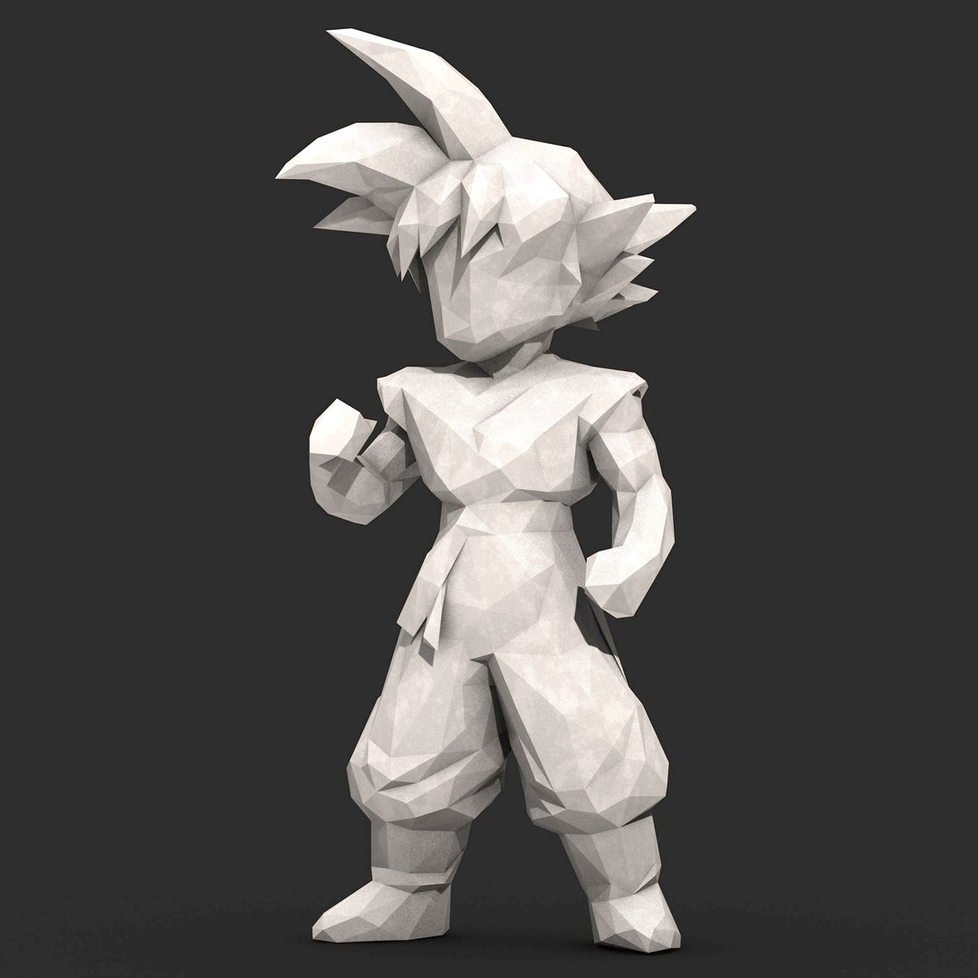 3D Goku Dragon Ball Low Poly 1 Model - TurboSquid 2301408