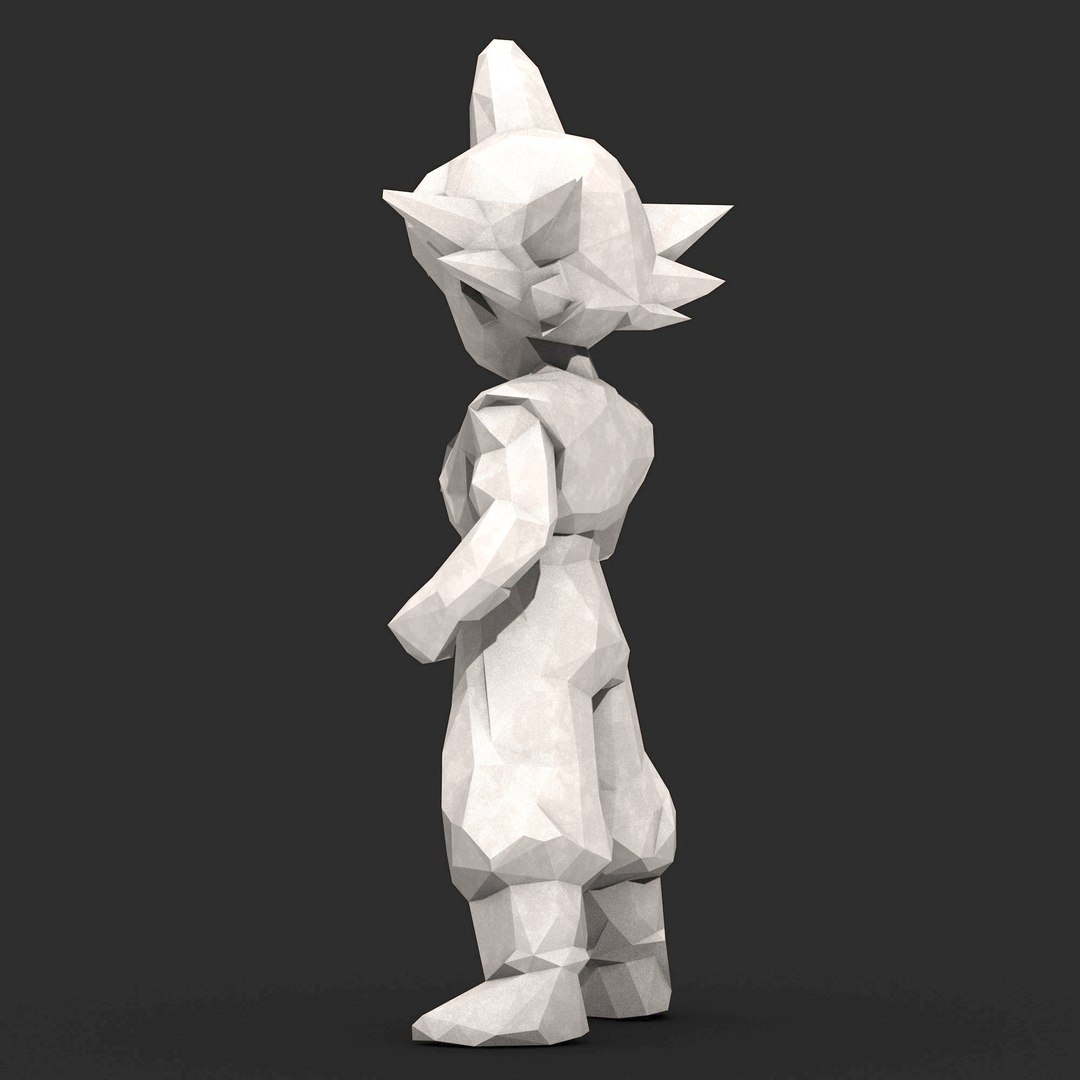 3D Goku Dragon Ball Low Poly 1 Model - TurboSquid 2301408