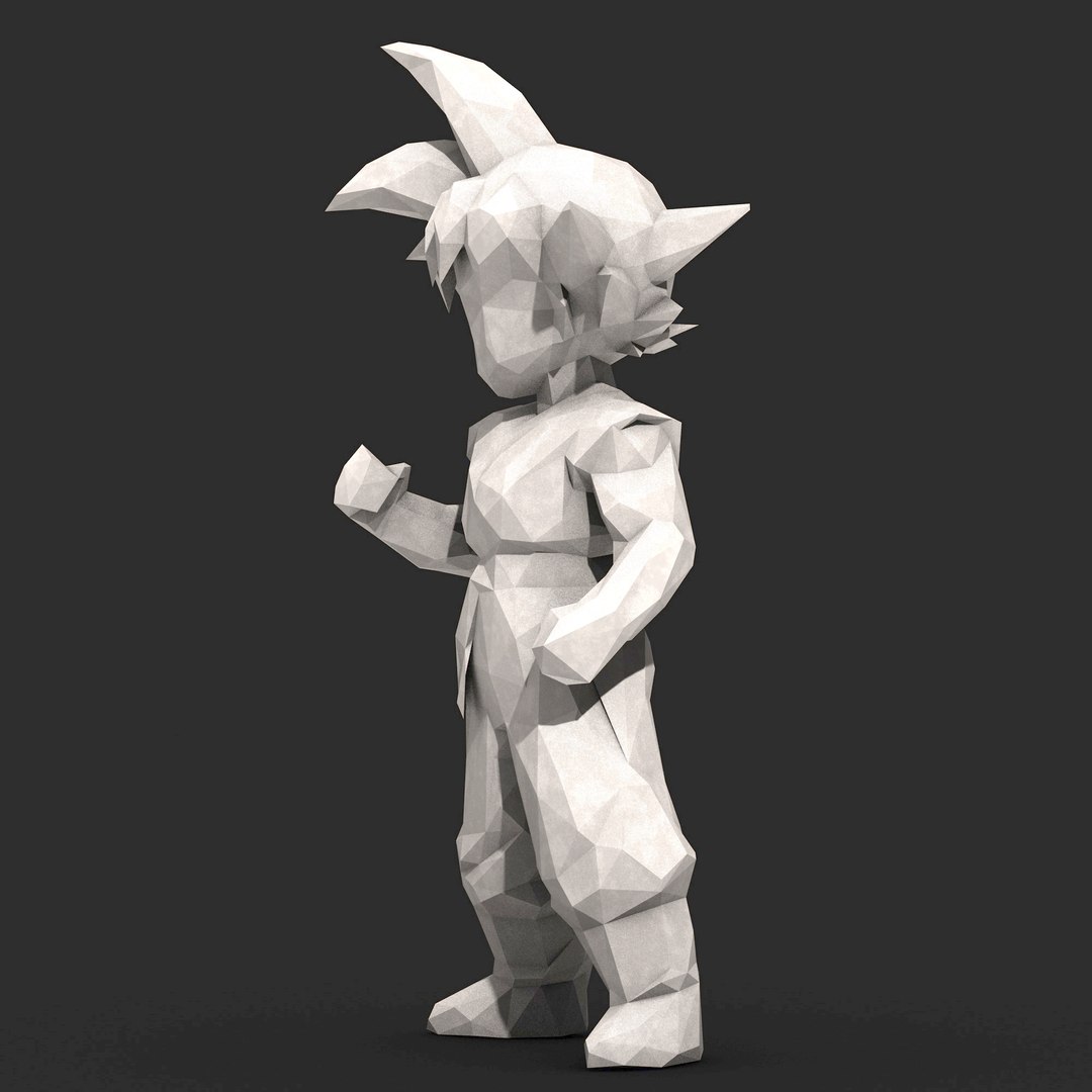 3D Goku Dragon Ball Low Poly 1 Model - TurboSquid 2301408