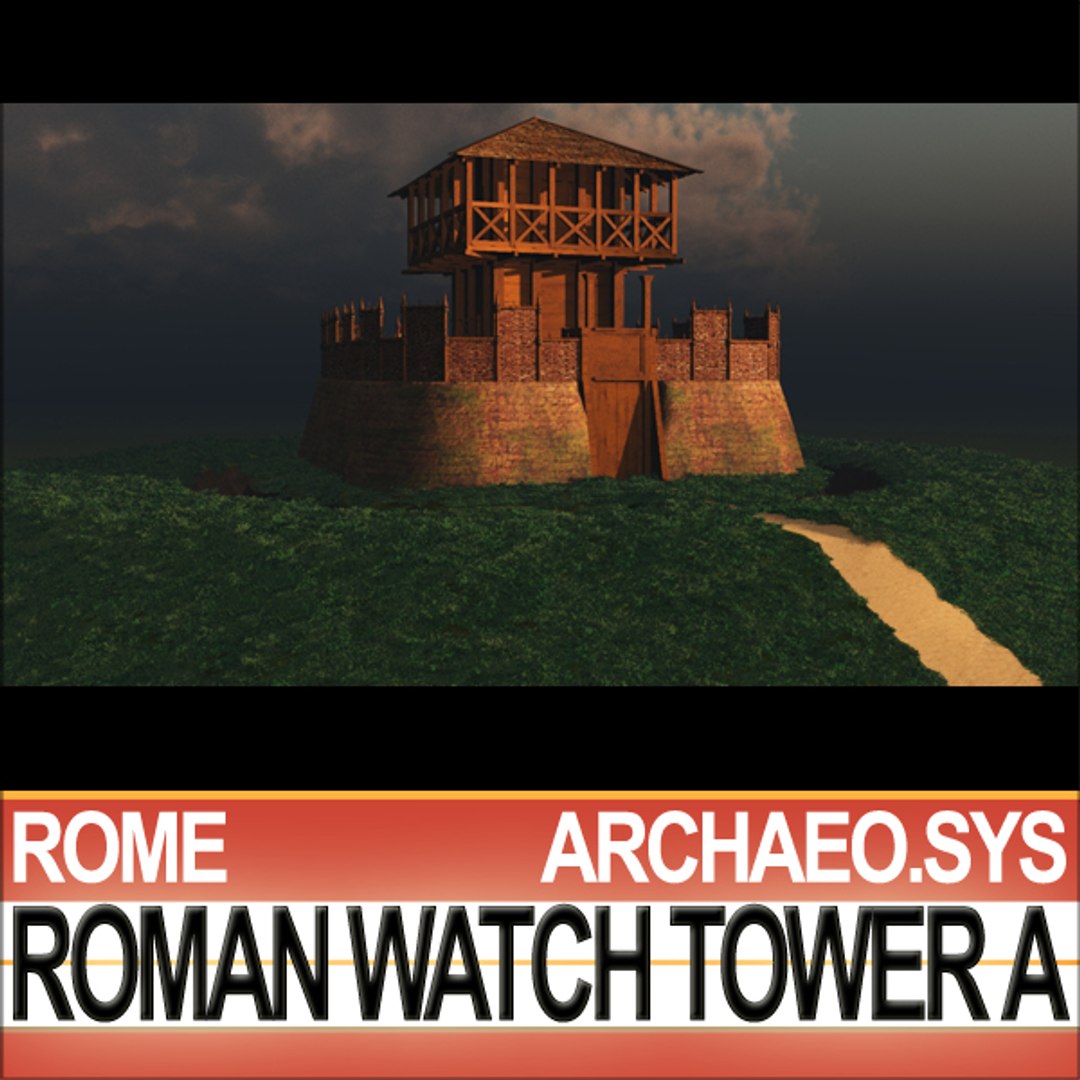 Ancient Rome Watch Tower 3d Model