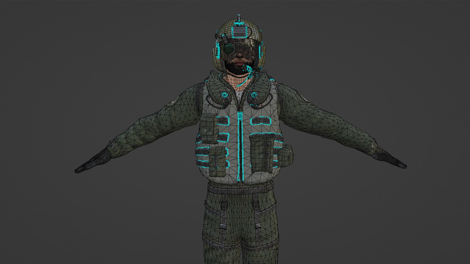 Realistic Rigged Helicopter Pilot Character 3D Model 3D Model ...