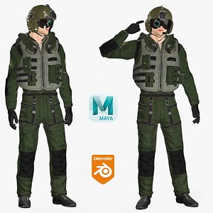 Low Poly Pilot 3D Models for Download | TurboSquid