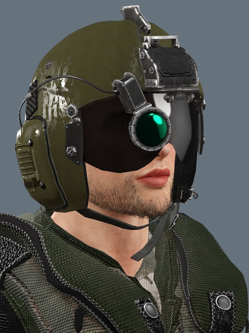 Realistic Rigged Helicopter Pilot Character 3D Model 3D Model ...