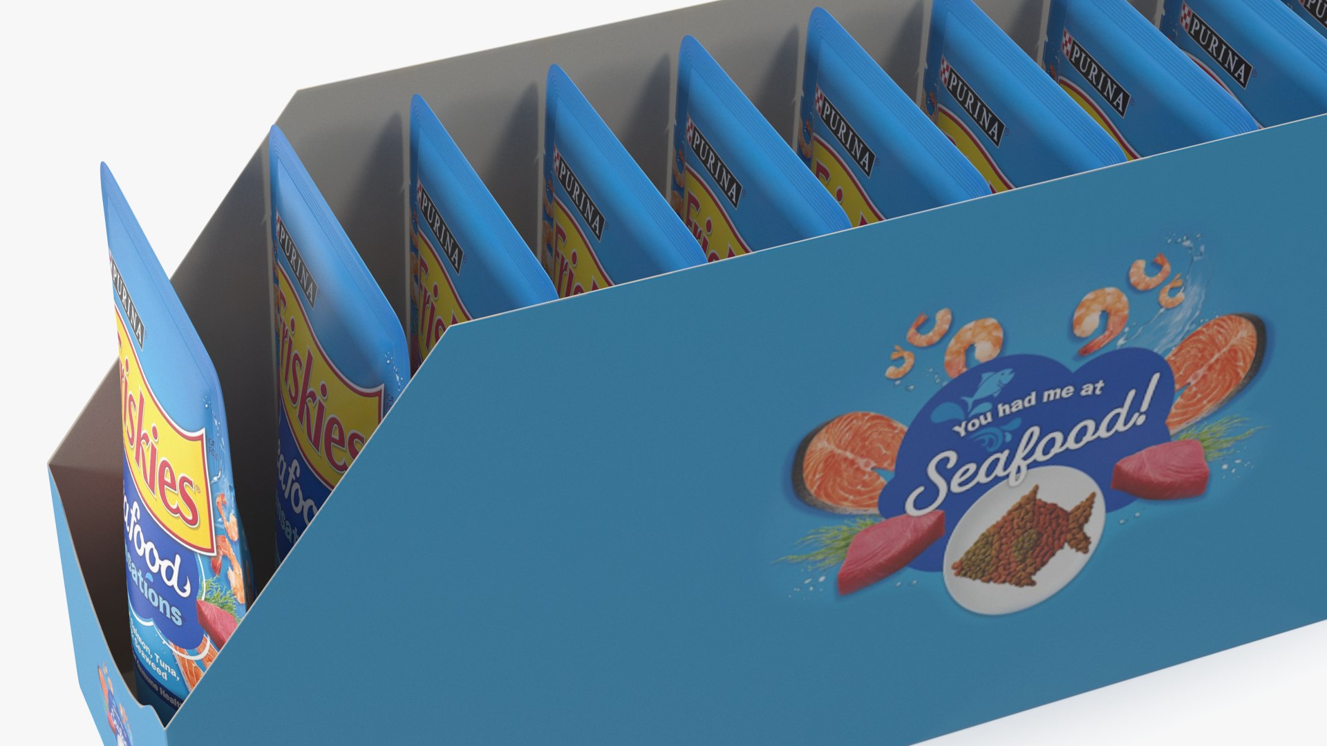 3D Box Of Friskies Cat Food Pouches - TurboSquid 2104772