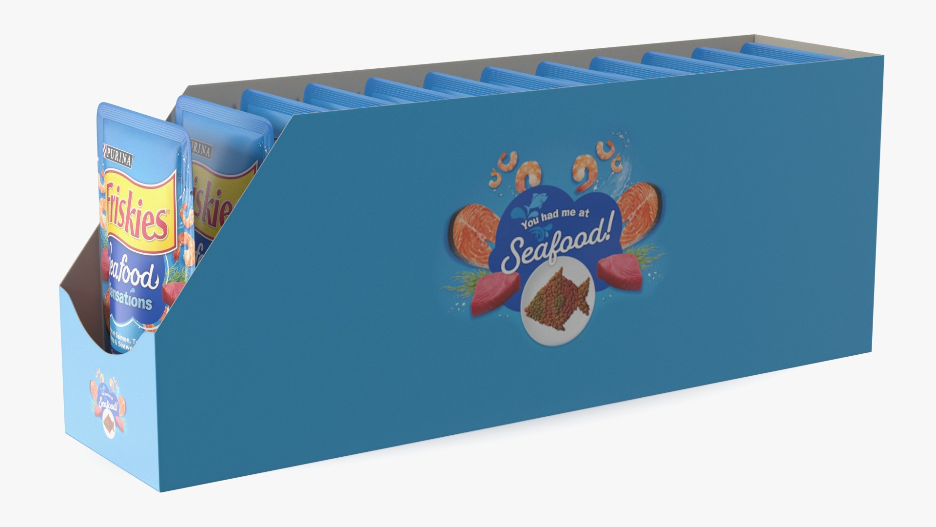 3D Box Of Friskies Cat Food Pouches - TurboSquid 2104772