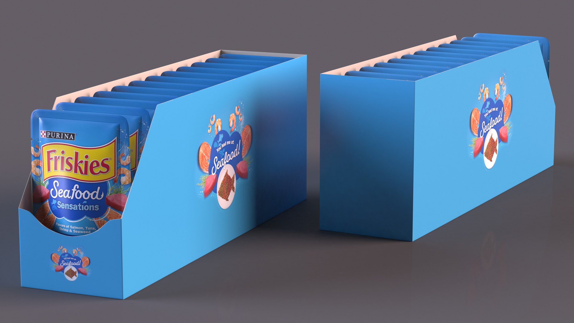 3D Box Of Friskies Cat Food Pouches - TurboSquid 2104772