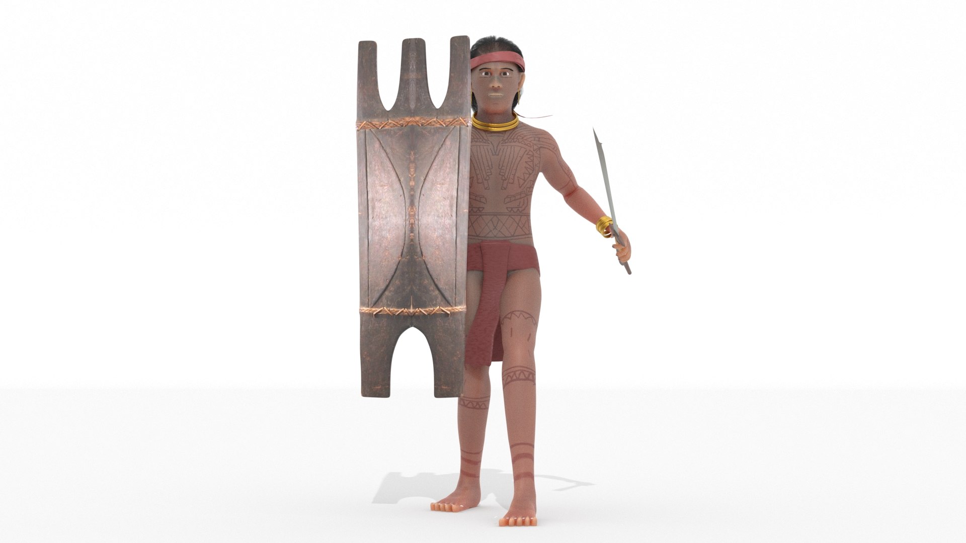 3D Pre-Colonial Filipino Warrior 3D - TurboSquid 2058057