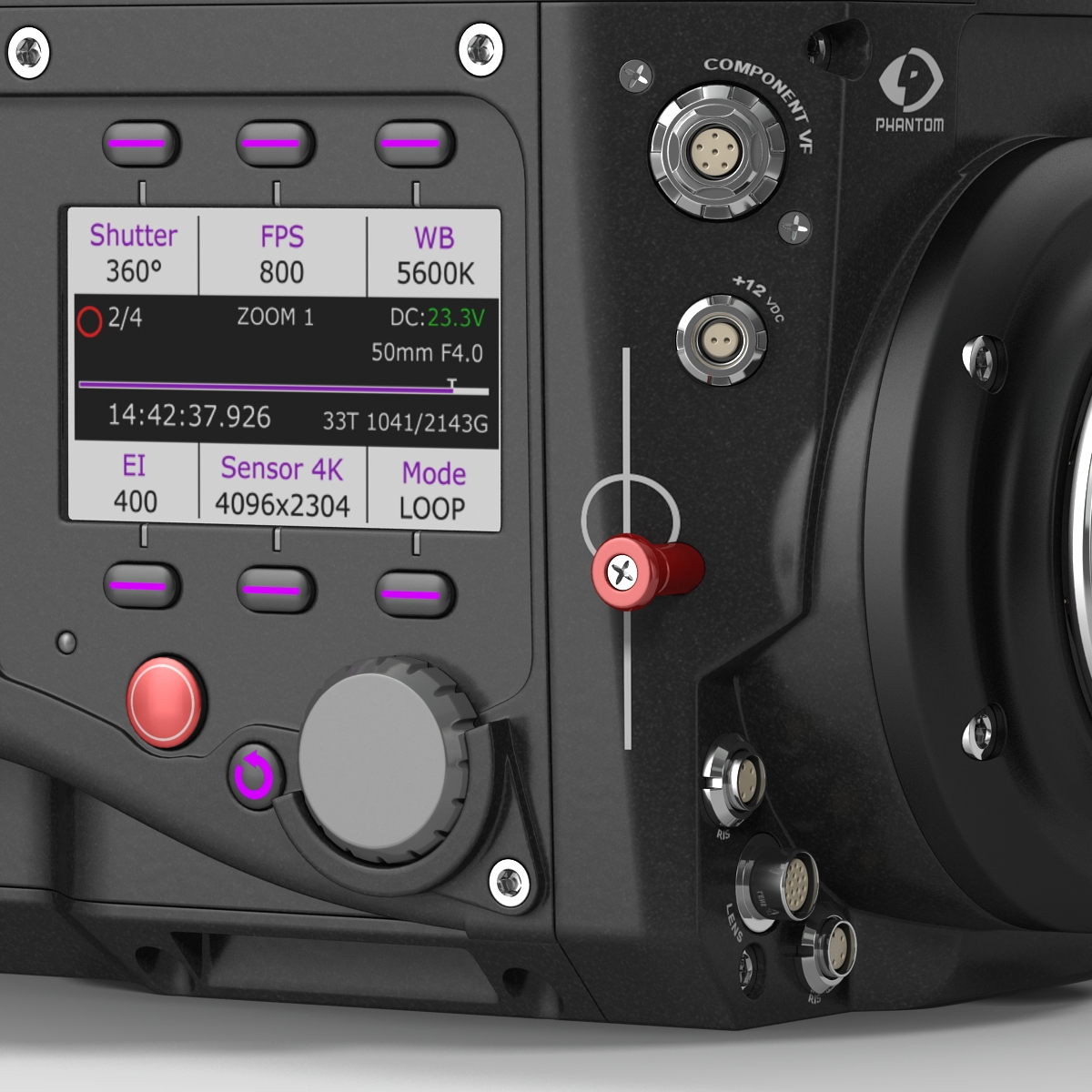 3d model camera phantom flex4k
