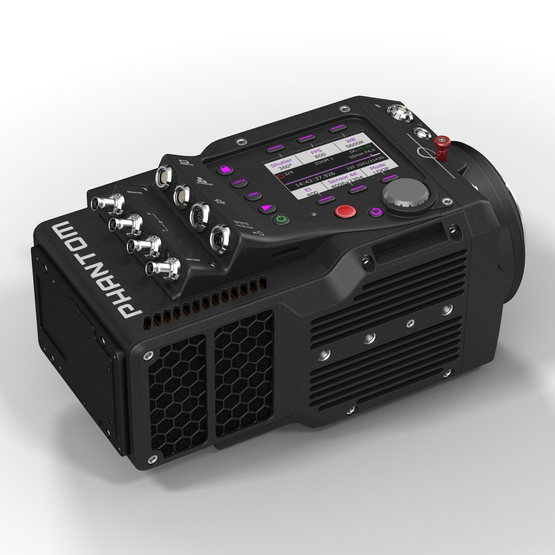 3d model camera phantom flex4k