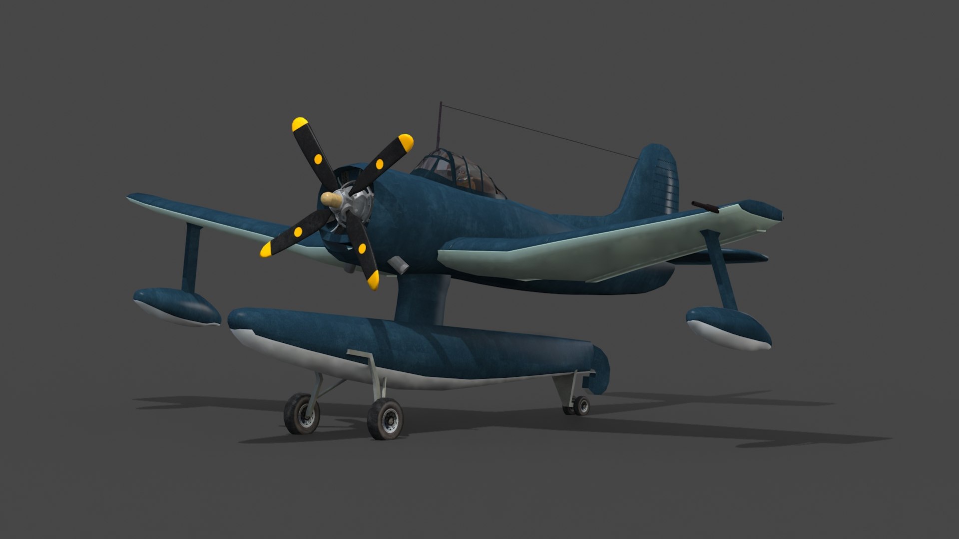 Curtiss Sc1 Seahawk Floatplane 3D Model - TurboSquid 2053305