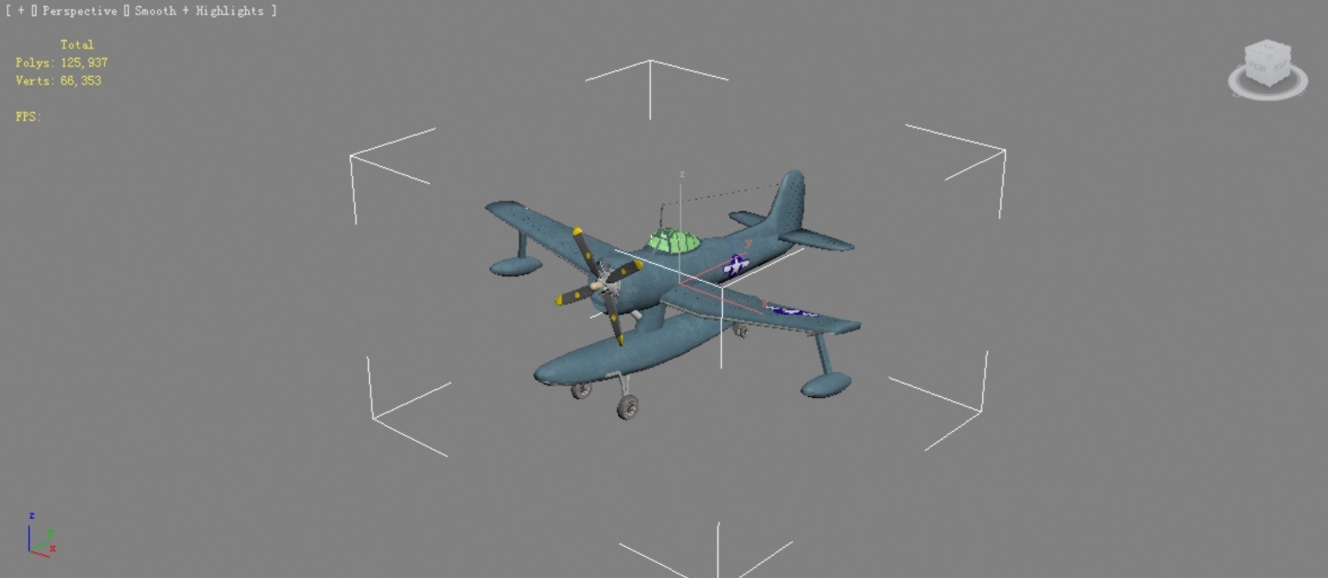 Curtiss Sc1 Seahawk Floatplane 3D Model - TurboSquid 2053305