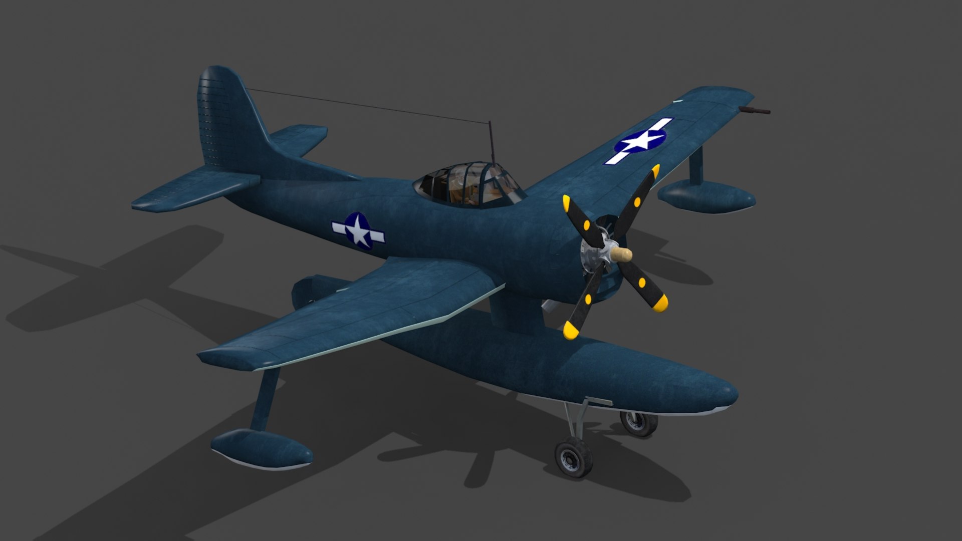 Curtiss Sc1 Seahawk Floatplane 3D Model - TurboSquid 2053305