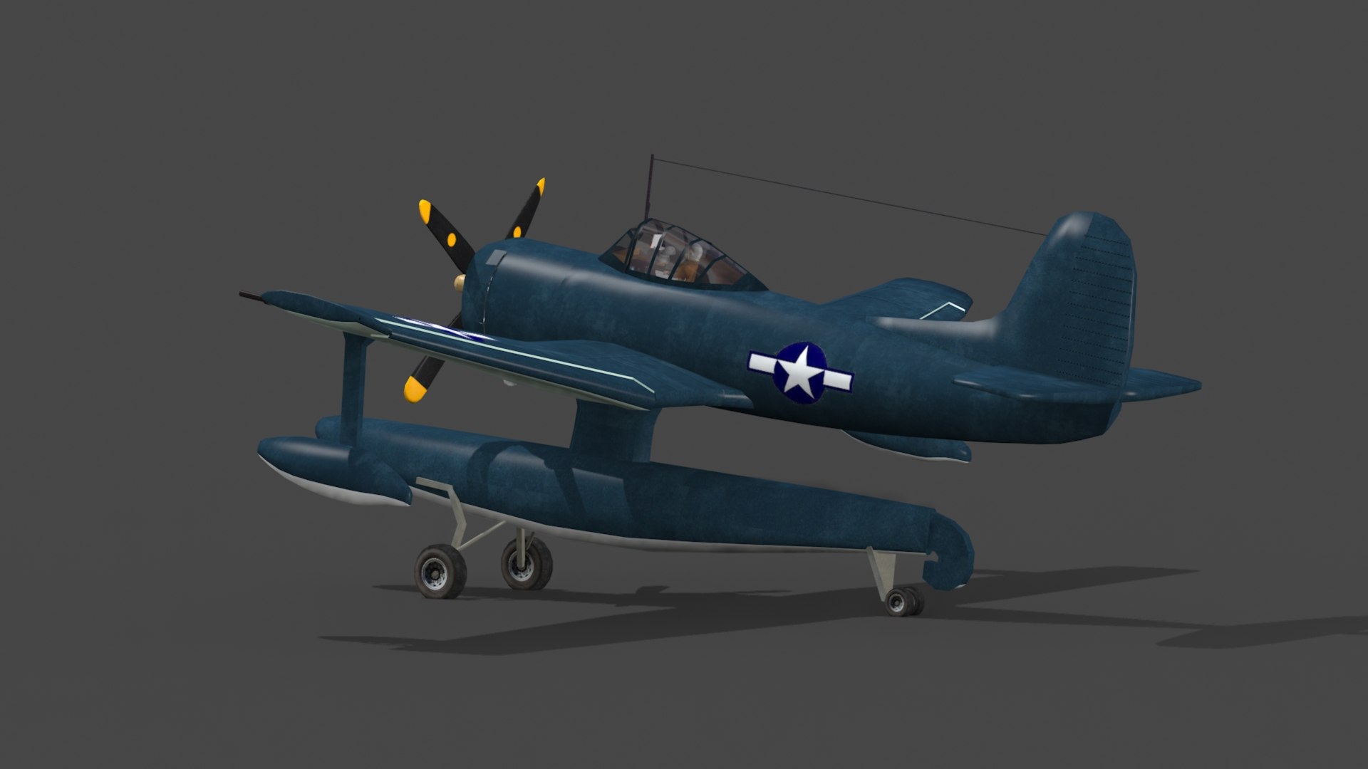Curtiss Sc1 Seahawk Floatplane 3D Model - TurboSquid 2053305