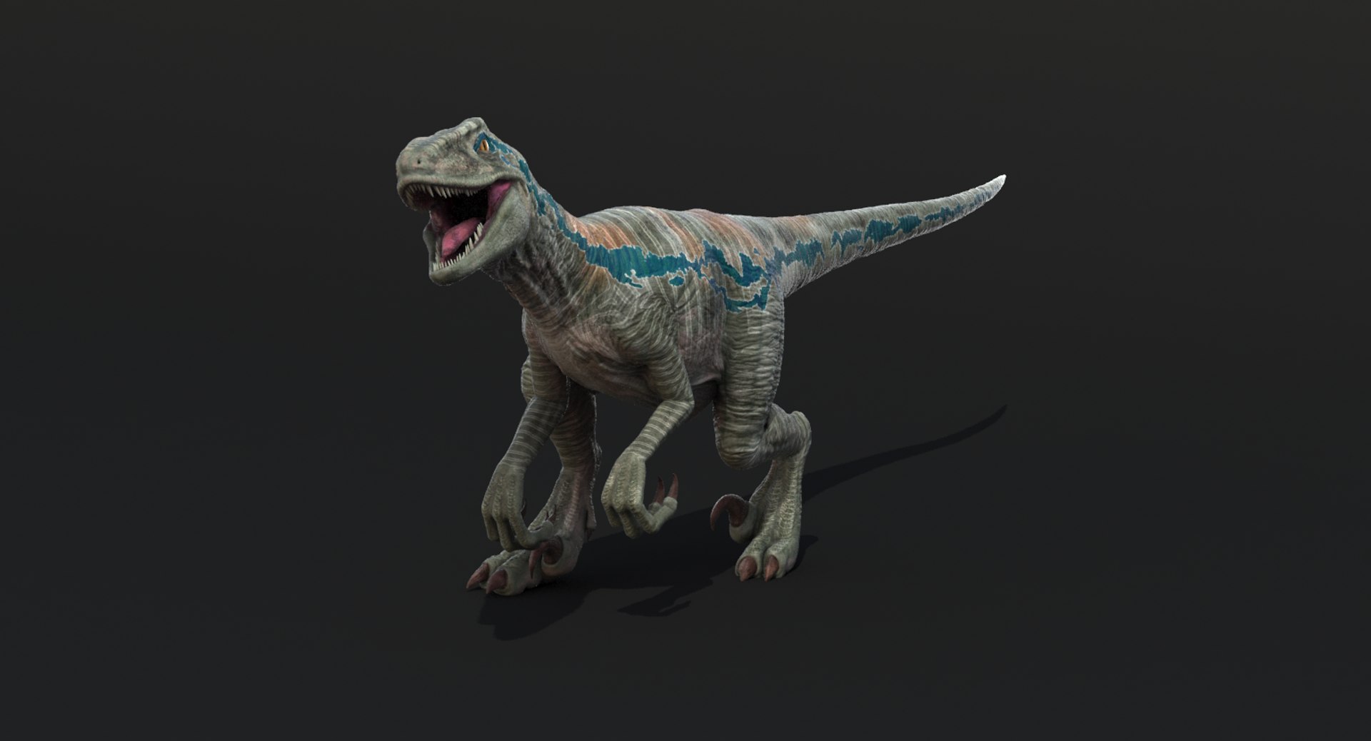 Realistic Velociraptor Raptor Animation Max