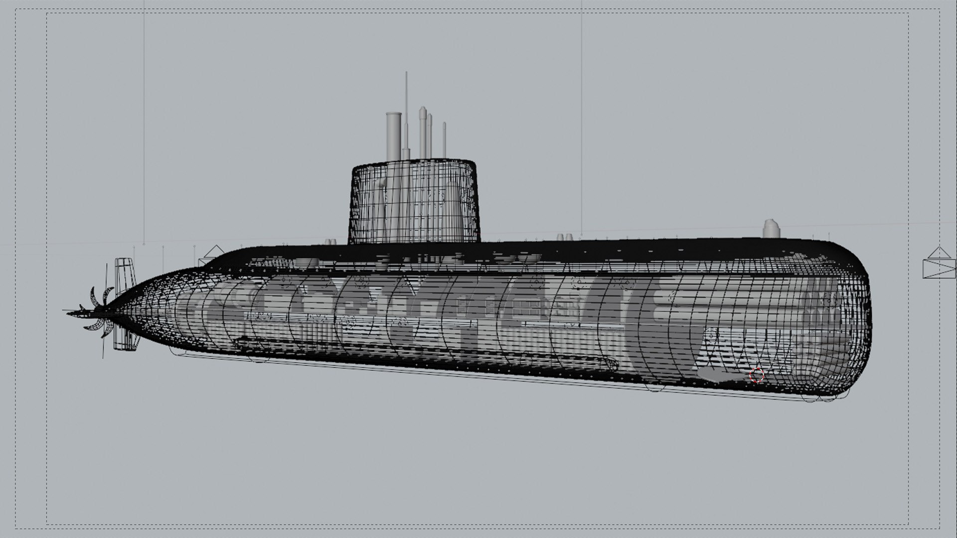 3D Model Submarine U209 With Interior - TurboSquid 2124271