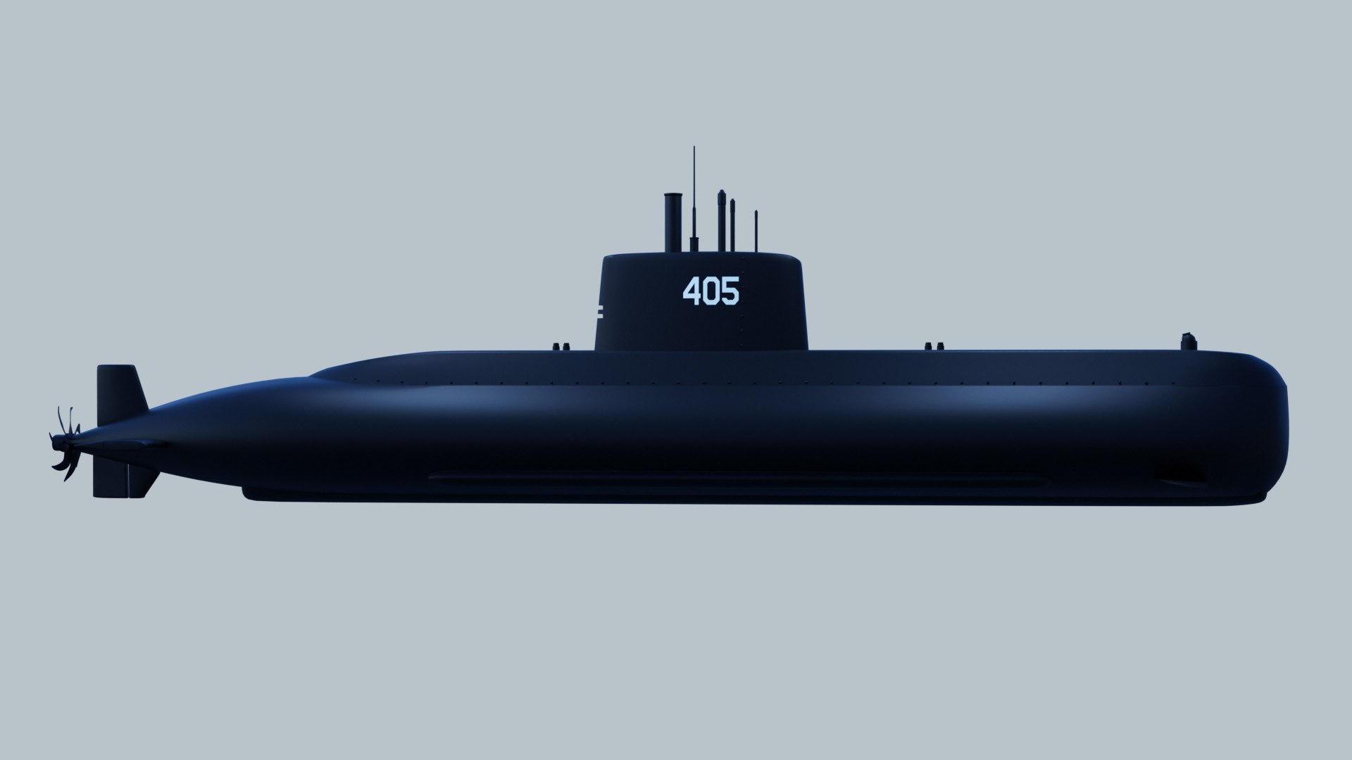 3D Model Submarine U209 With Interior - TurboSquid 2124271